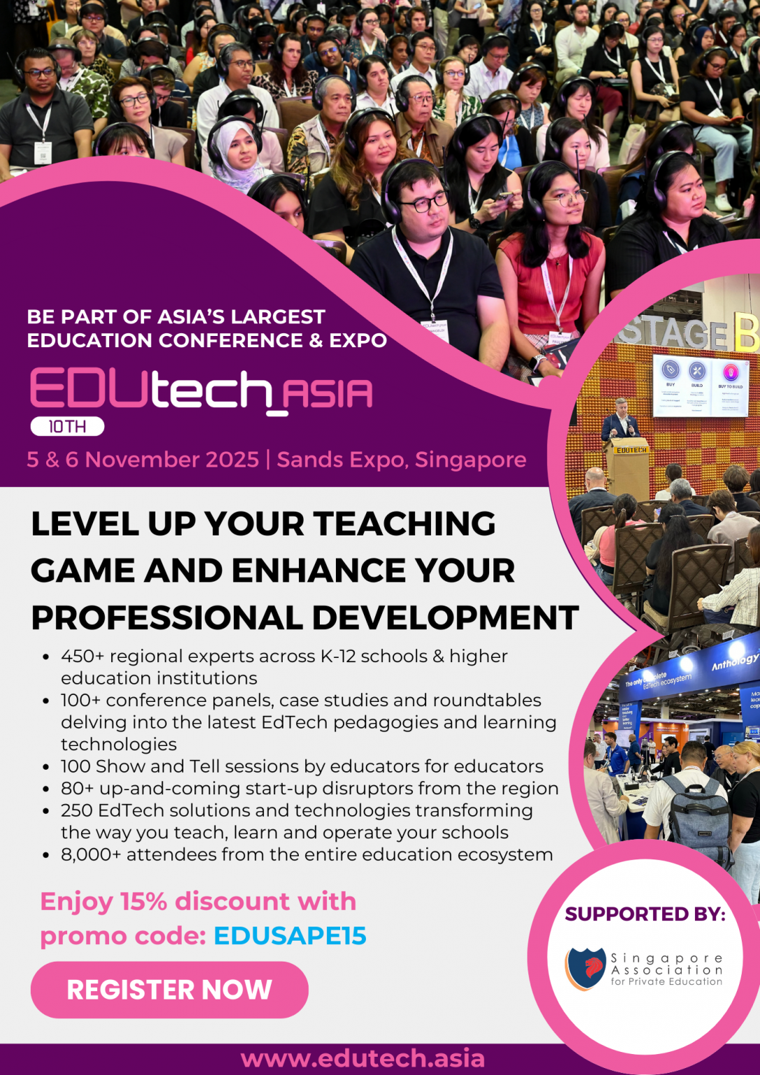 EDUtech Asia 2025 – Singapore Association for Private Education